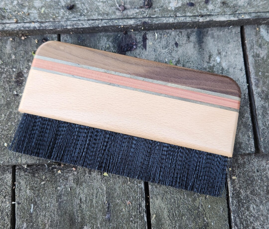 Drum Carder / Blending Board Packing Brush Red Oak and Black Walnut 8 ...