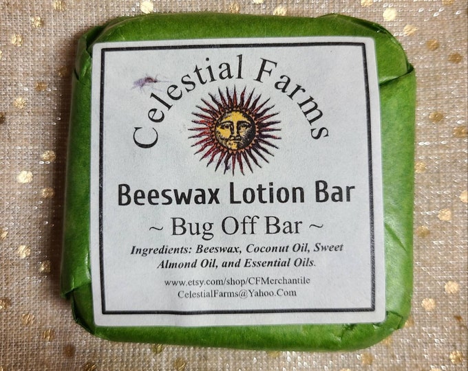 Bug off Lotion Bar All Natural Insect Repellent - Etsy