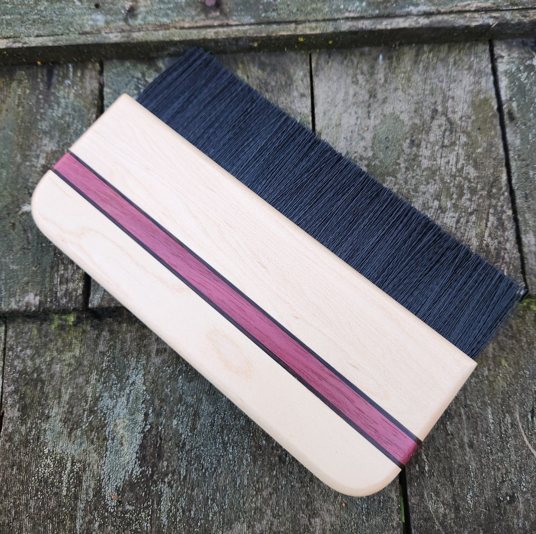 Drum Carder / Blending Board Packing Brush Maple and Purple Heart 8 ...