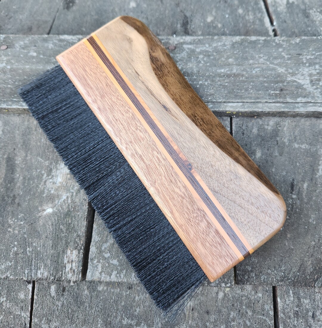 Drum Carder / Blending Board Packing Brush - Live Edge Black Walnut - 8 ...