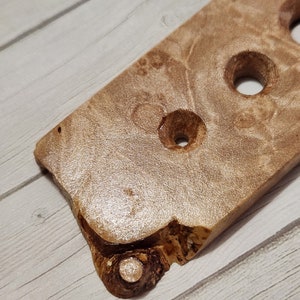 Roving Diz for Wool, Fiber Roving Gauge Maple Burl UNIQUE Live Edge - Etsy