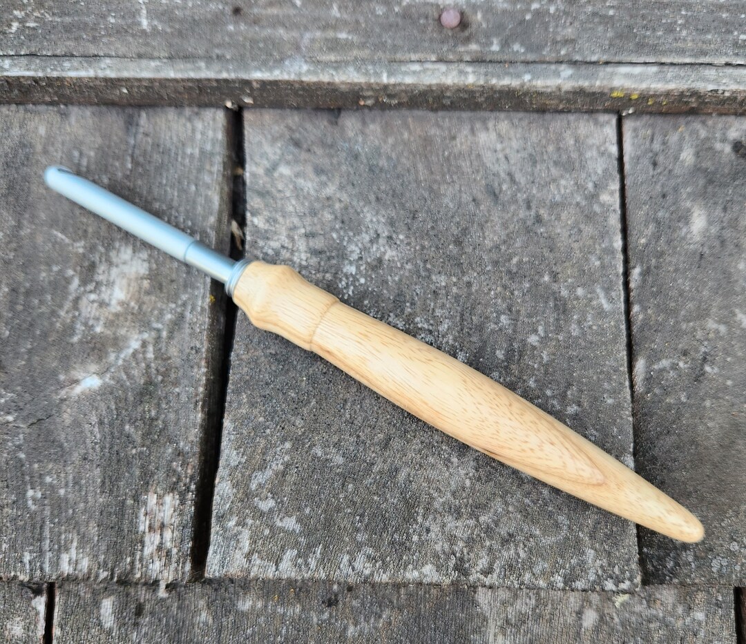 Hand Turned Wooden Crochet Hook Ash Size K 6.5 Mm - Etsy