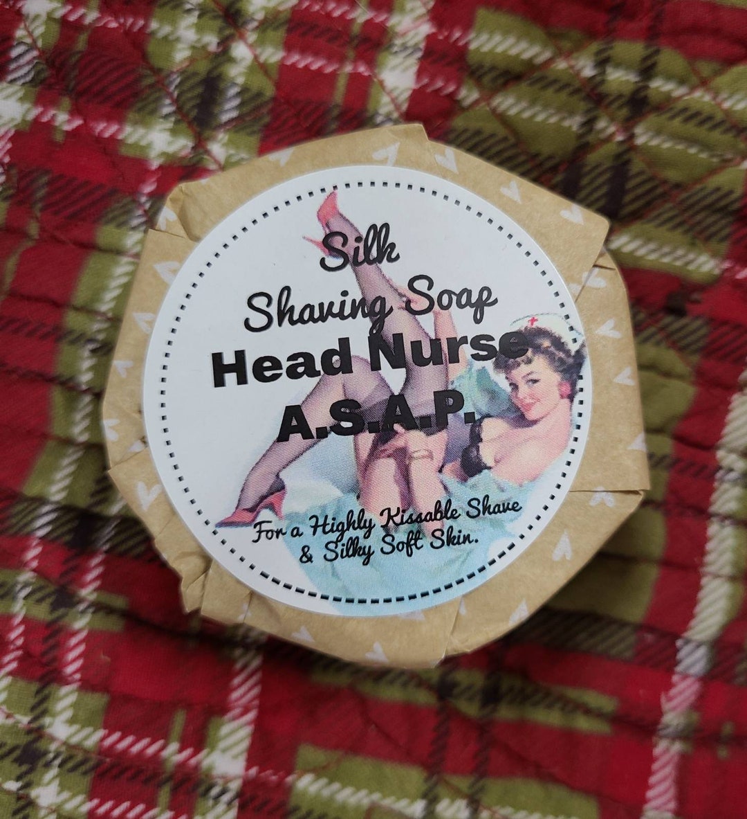 Raw Silk Shaving Soap Head Nurse ASAP - Etsy