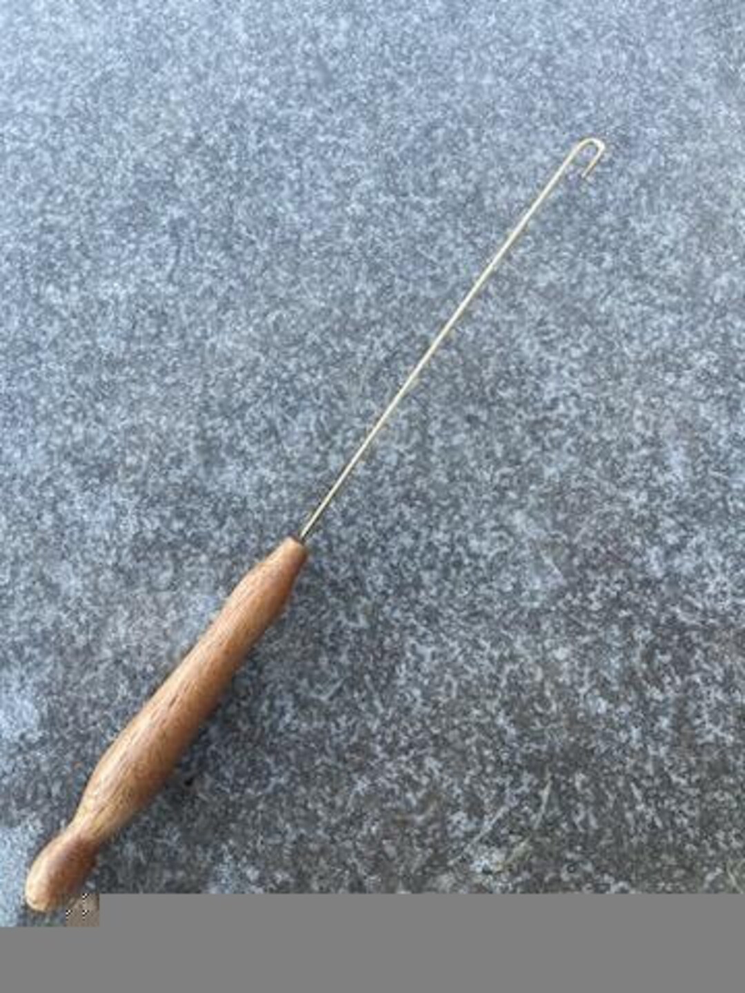 Spinning Wheel Threader Orifice Hook Threading Hook Hand Turned Monkey ...