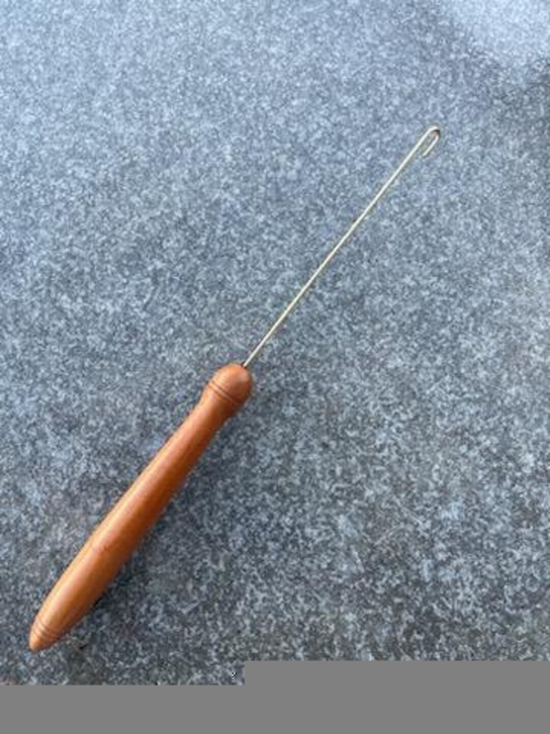 Spinning Wheel Threader Orifice Hook Threading Hook Hand Turned Tiger ...