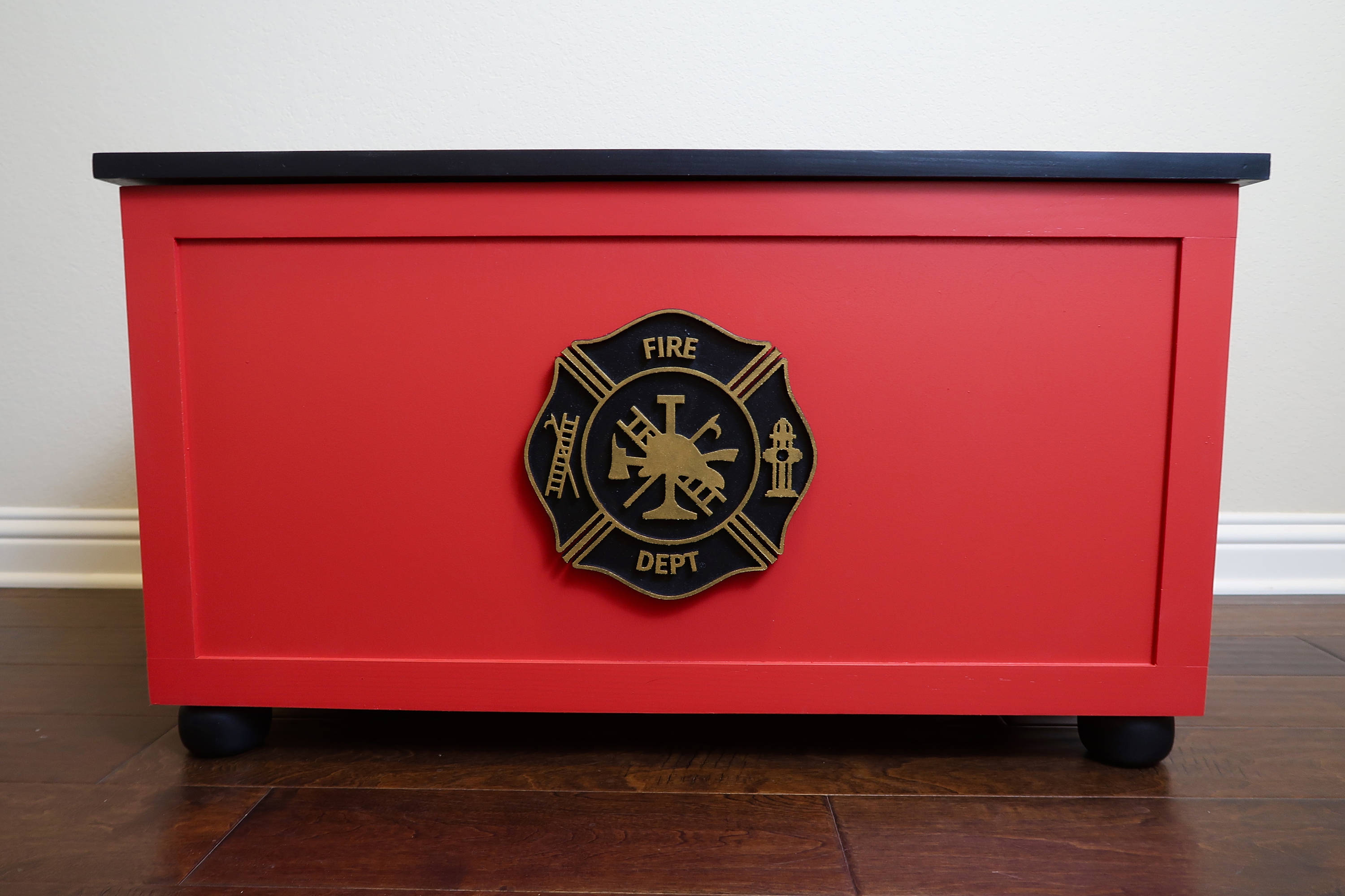 Firefighter Toy Chest Fireman Toy Chest Boy Toy Chest