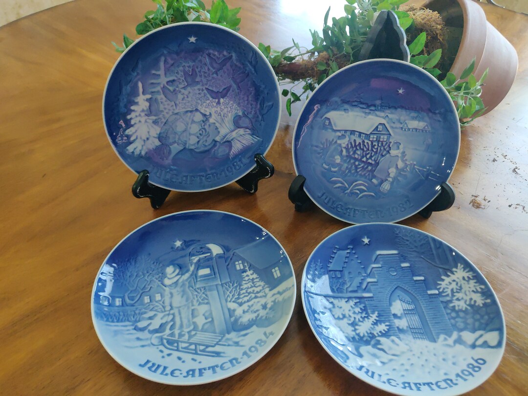 1981, 1982, 1984 B&G Copenhagen Denmark Annual 7" Collectible Christmas ...
