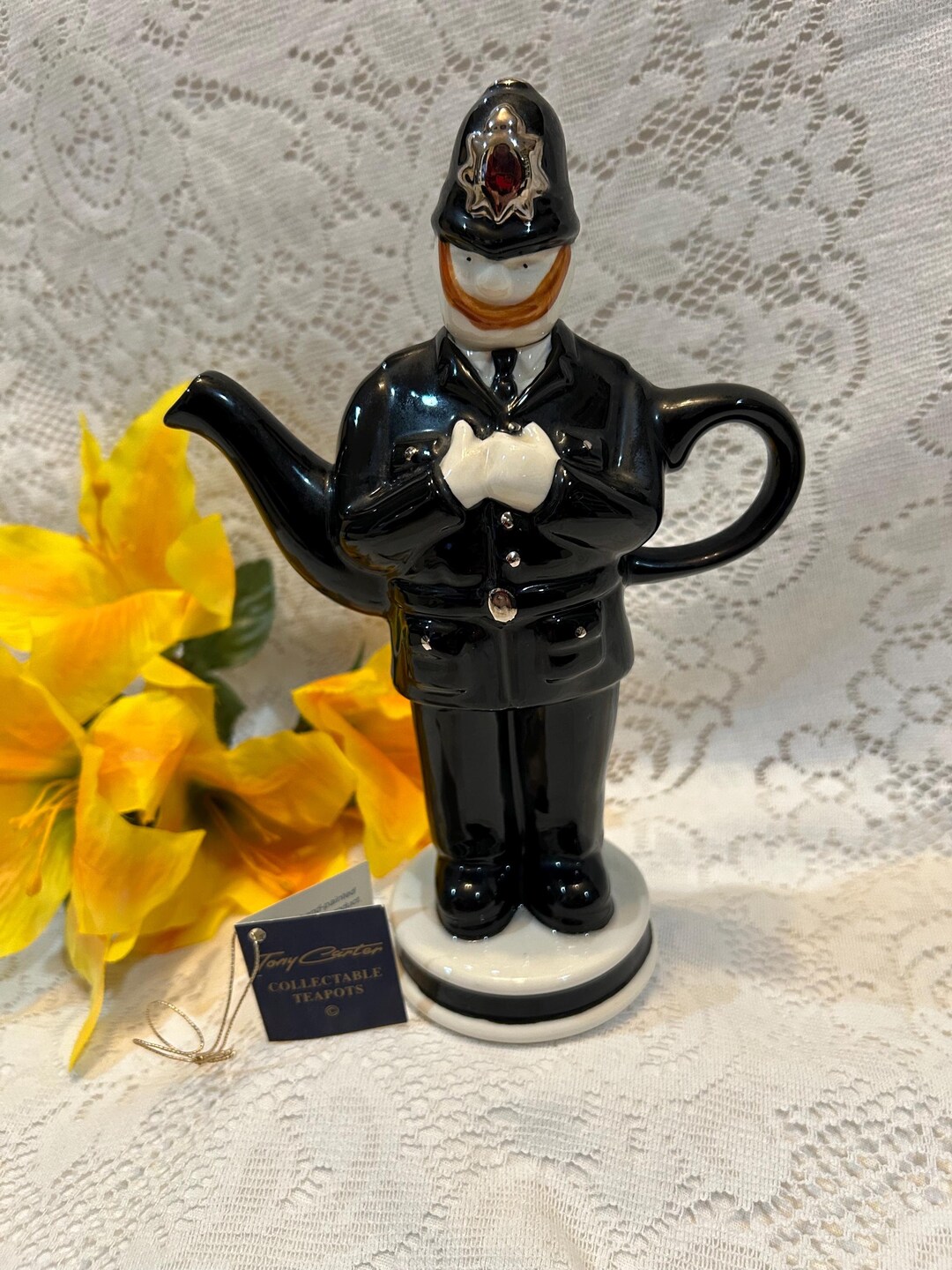 Vintage Limited Edition 9.5 Tony Carter England 4-5 Cup Novelty Teapot ...
