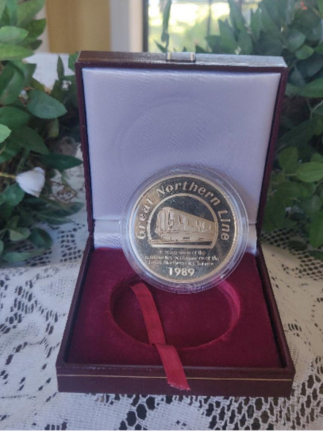 Boxed National Rail Memorabilia 1989 2" Gold Medal Great Northern Line ...