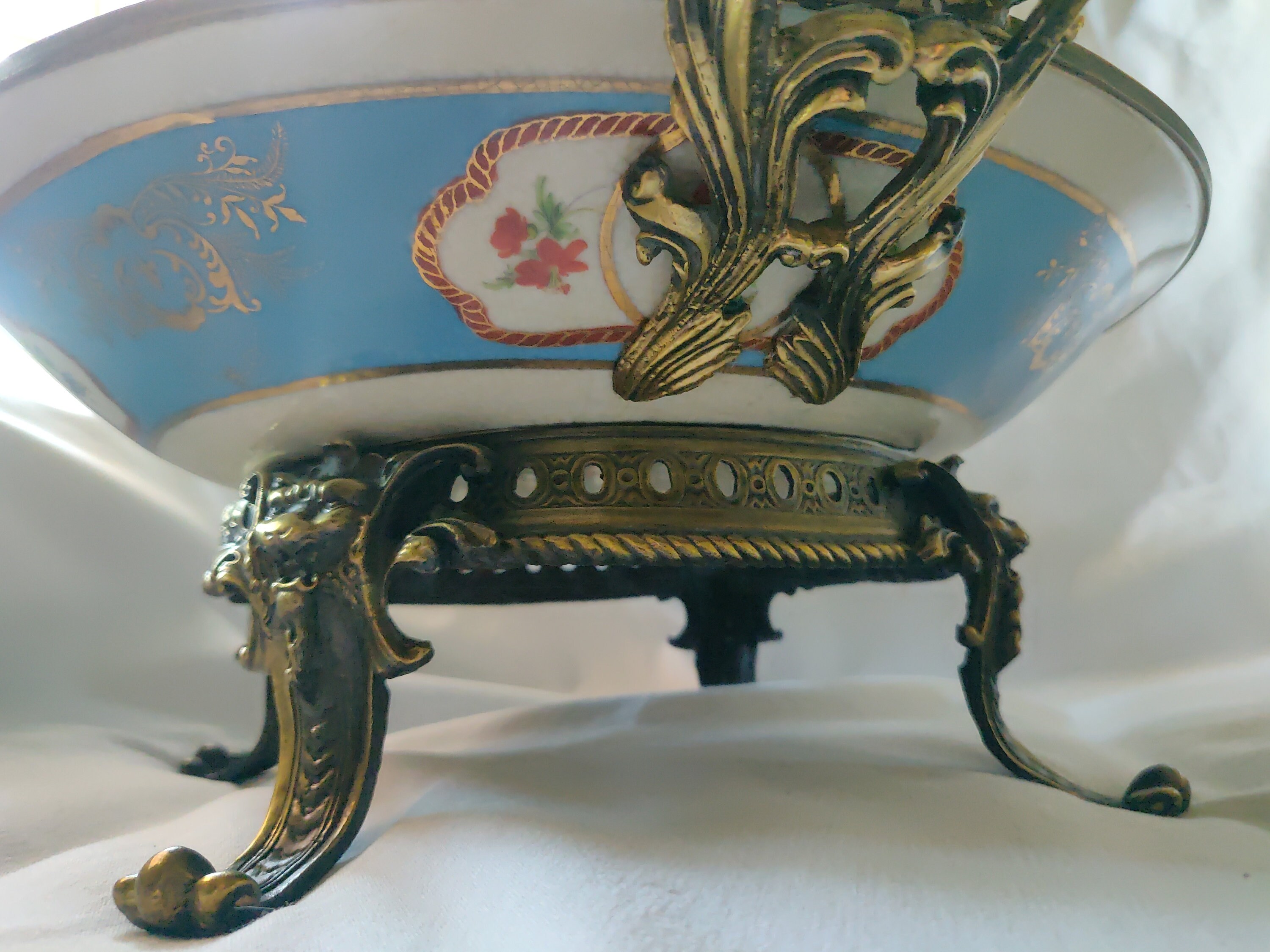 Beautiful dominic Porcelain Ornate Bronze Mounted 4-footed - Etsy