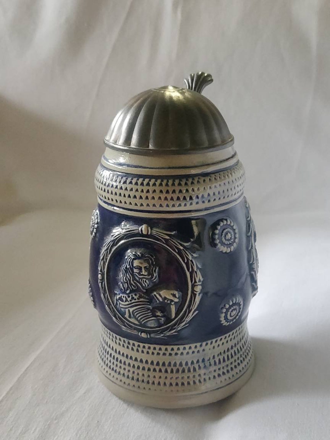 German Gerz 7" Three Musketeers Stein Vintage Simon Peter Gerz Round ...