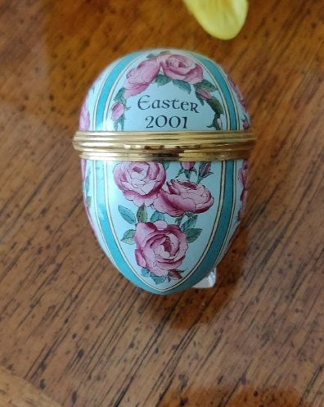 Easter 2001 Halcyon Days Enamels Hinged Egg Trinket Box -Halcyon Days ...