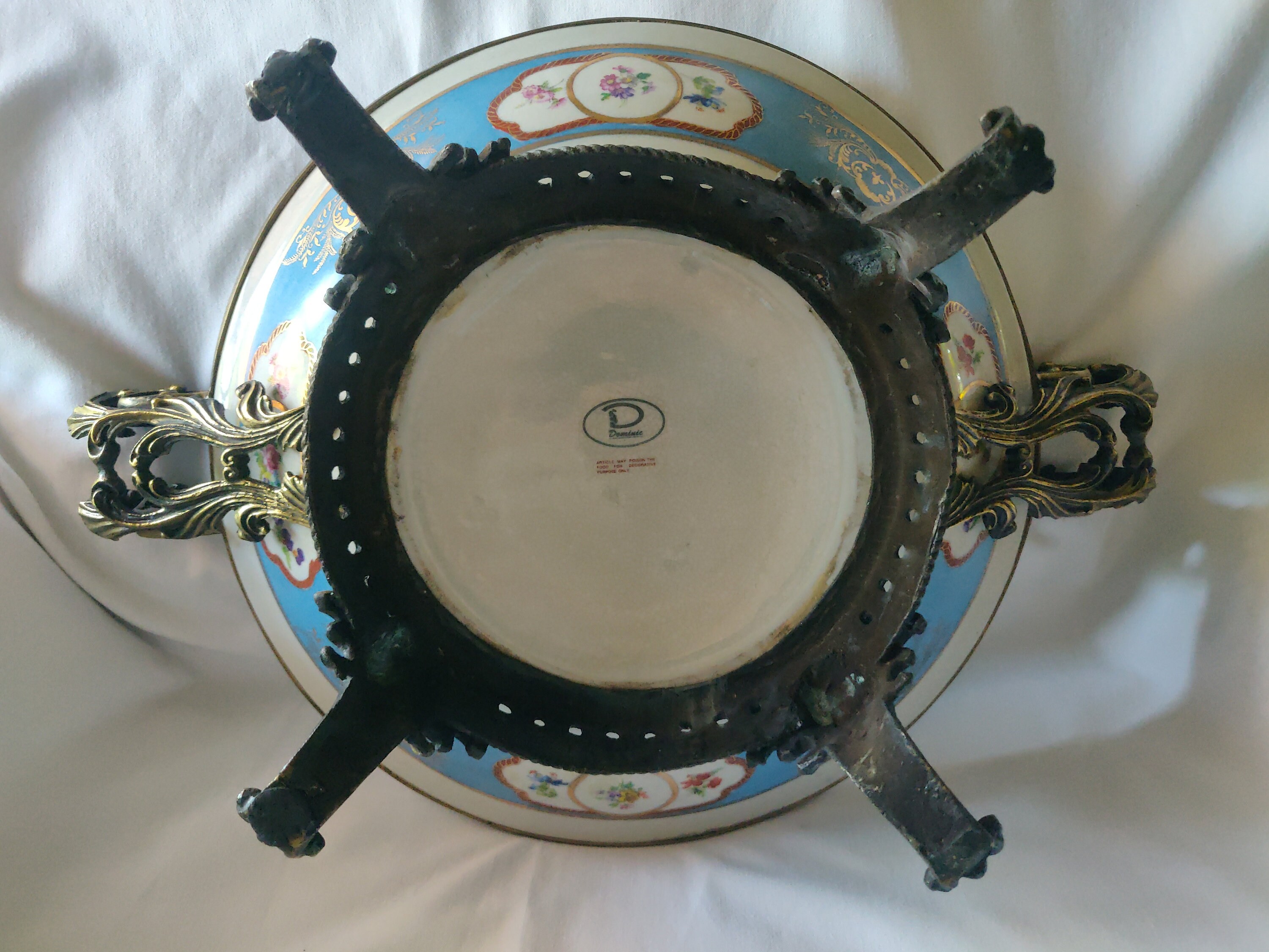 Beautiful dominic Porcelain Ornate Bronze Mounted 4-footed - Etsy