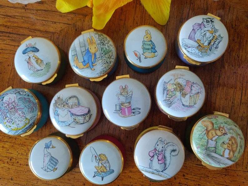 Jeremy Fisher Beatrix Potter Crummles Enamels Trinket Box - Etsy
