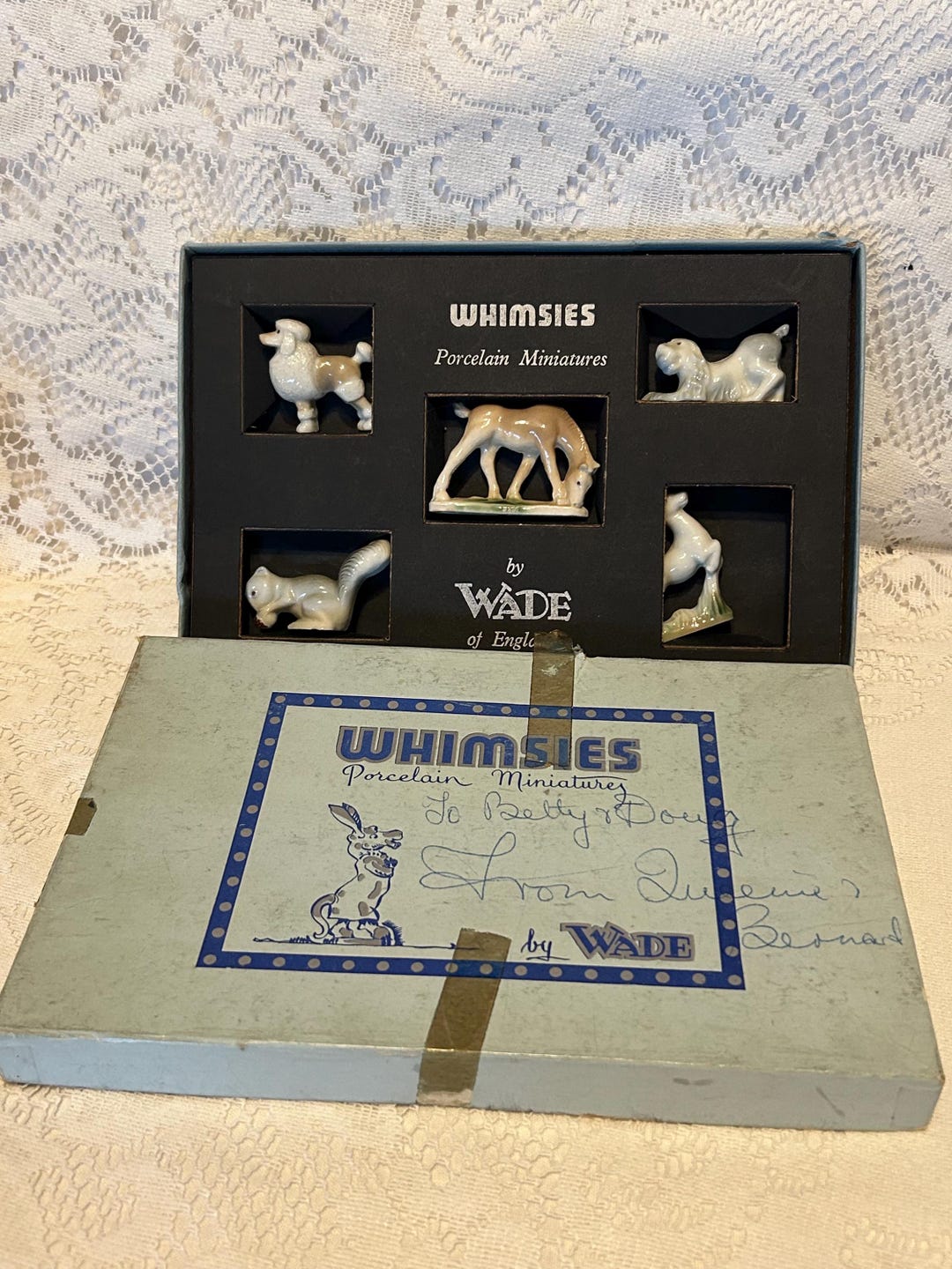 Wade Whimsies Figurines 1953 Wade of England WHIMSIES SET #1 RARE ...