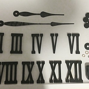 Large Wall Clock Kit With Raised Numbers - Etsy