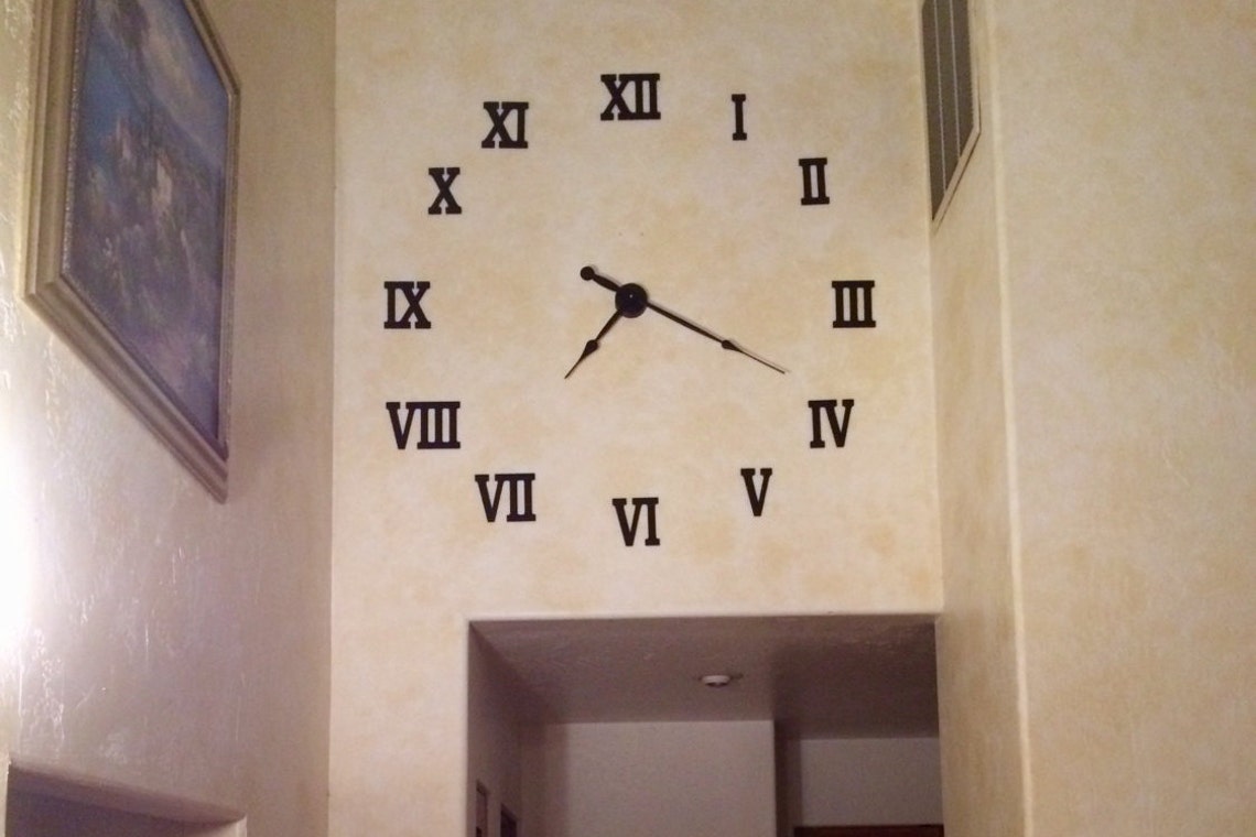 Large Wall Clock Kit With Raised Numbers - Etsy Canada