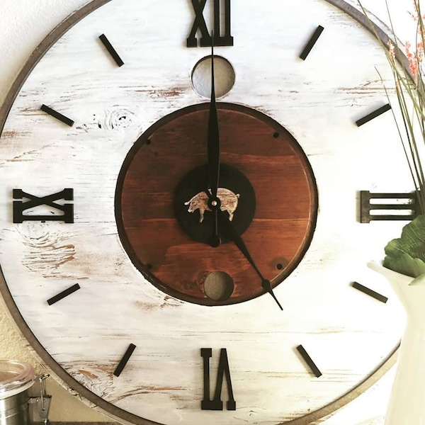 Large Wall Clock - Etsy