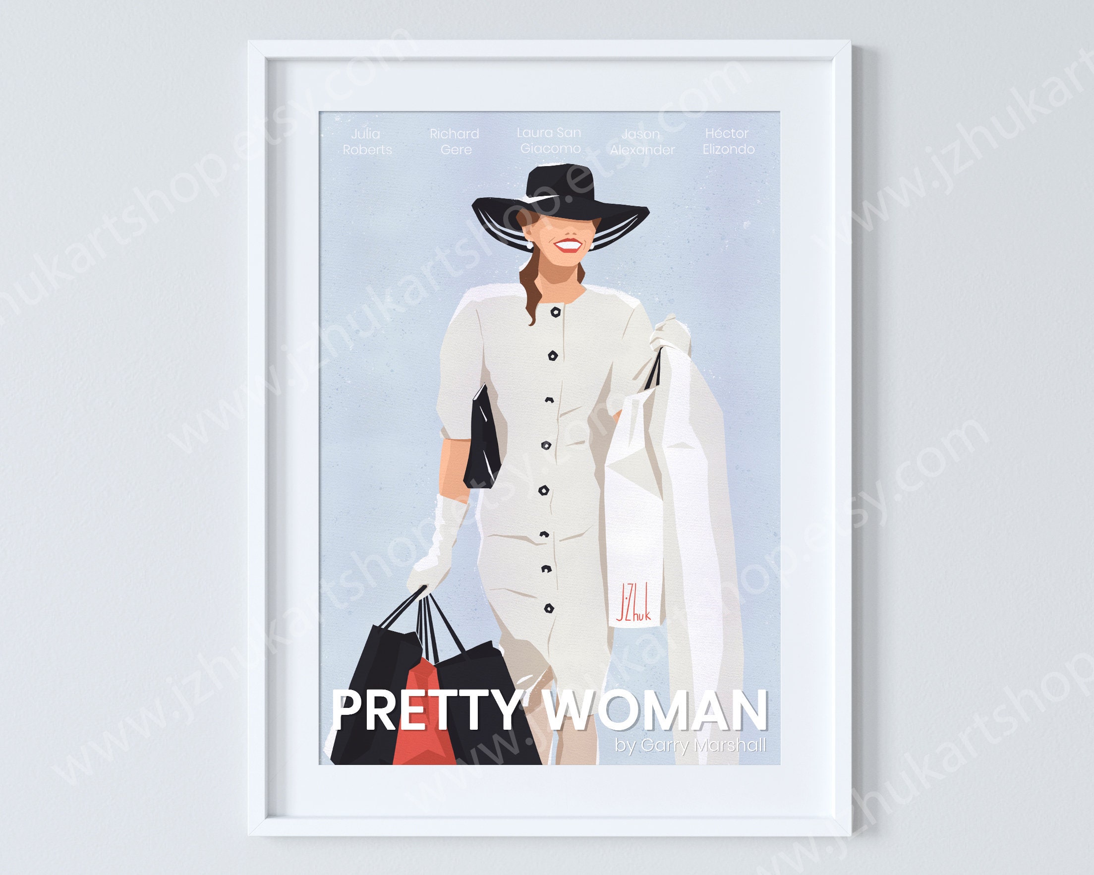 Pretty Woman Poster, Fan Art Poster, Wall Decor, Wall Art, Modern Art ...