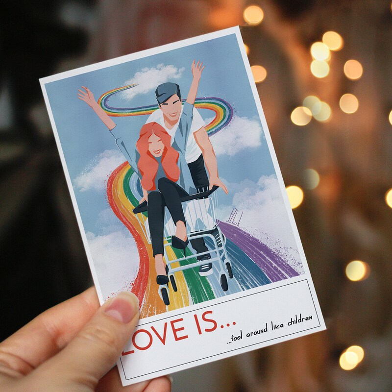 Love Postcard - Etsy