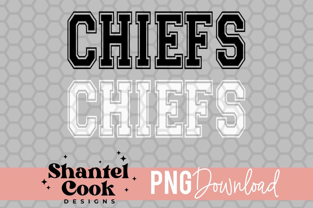 Chiefs Mascot Digital Download PNG, Team School Spirit Shirt Design for ...