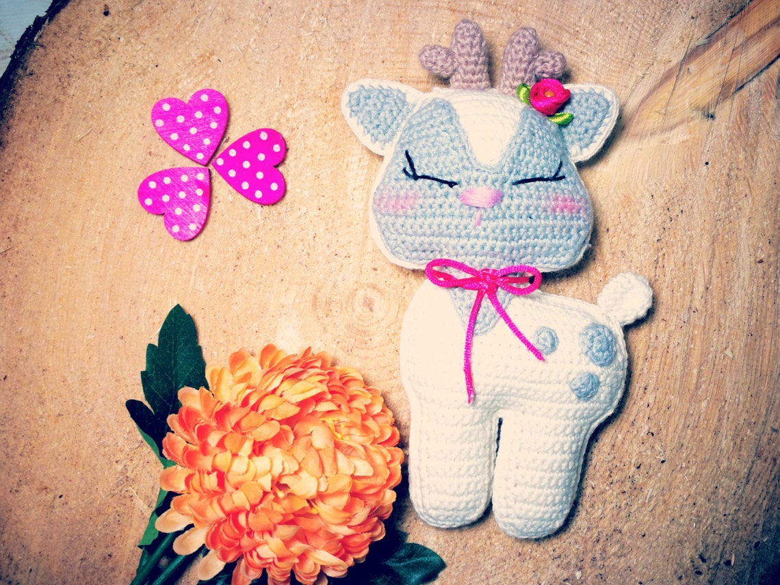 Crochet Pattern Cute Deer. | Etsy
