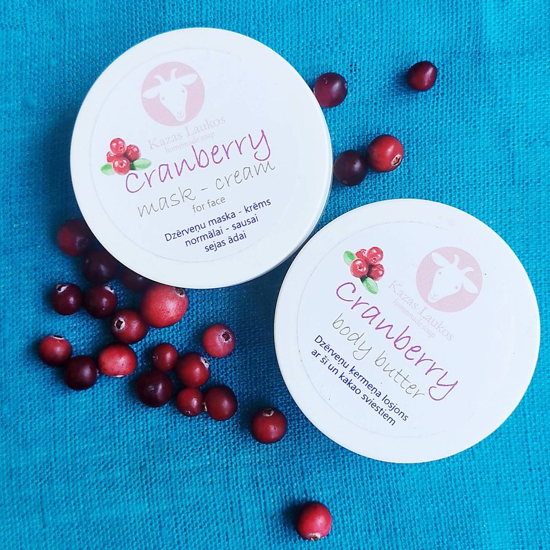 Handmade Cranberry Face Mask | Goat Milk, Natural Skincare - Etsy