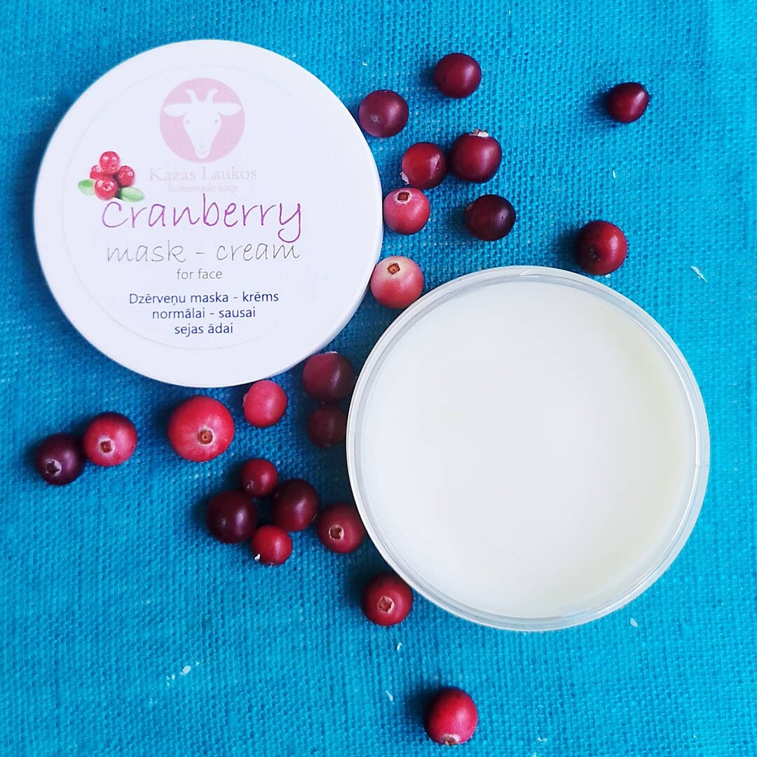 Cranberry Goat Milk Shea Butter Facial Mask for Moisturising - Etsy