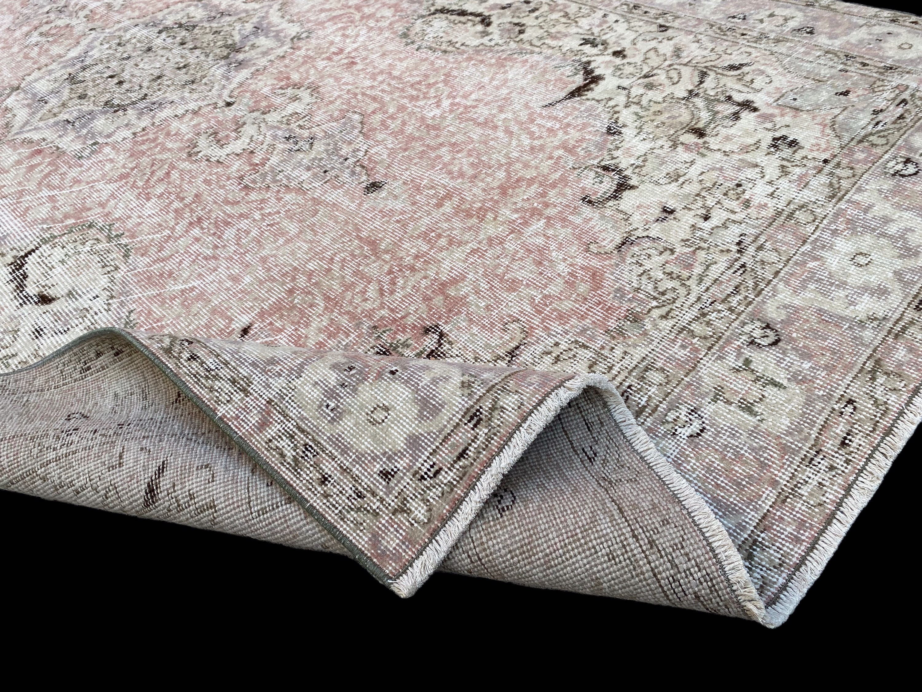 Rose Pink Rugnatural Rug Room Decoration Handmade - Etsy