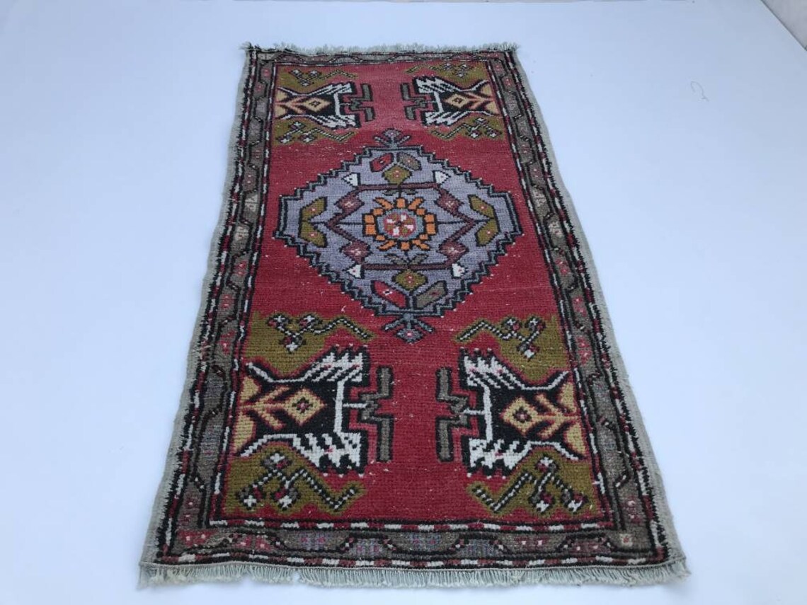 Small Oushak RugRug pillow handwoven rugarea rugwool | Etsy