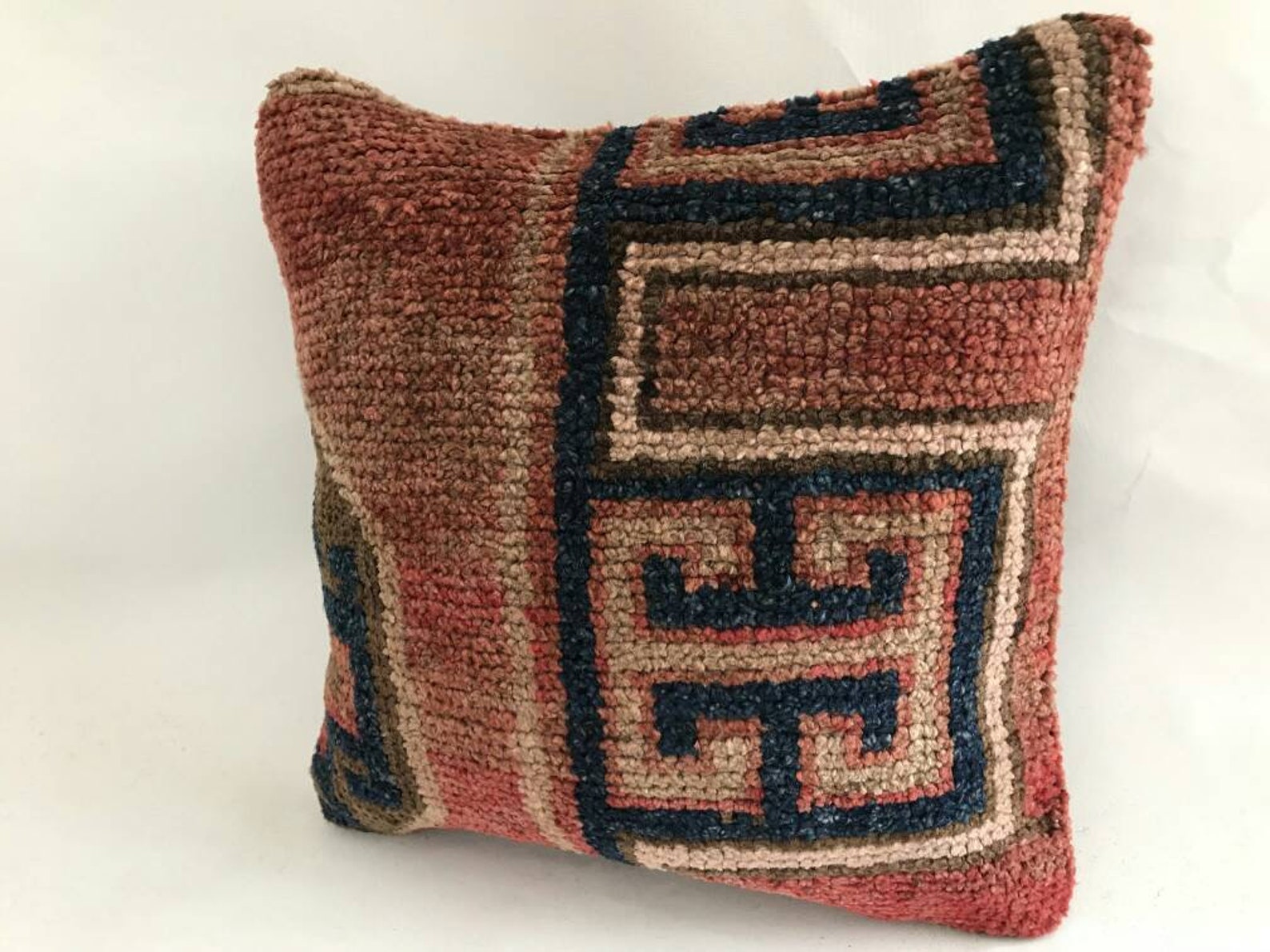 Vintage Pillow Cover Handmade Decorative Turkish Vintage Wool - Etsy