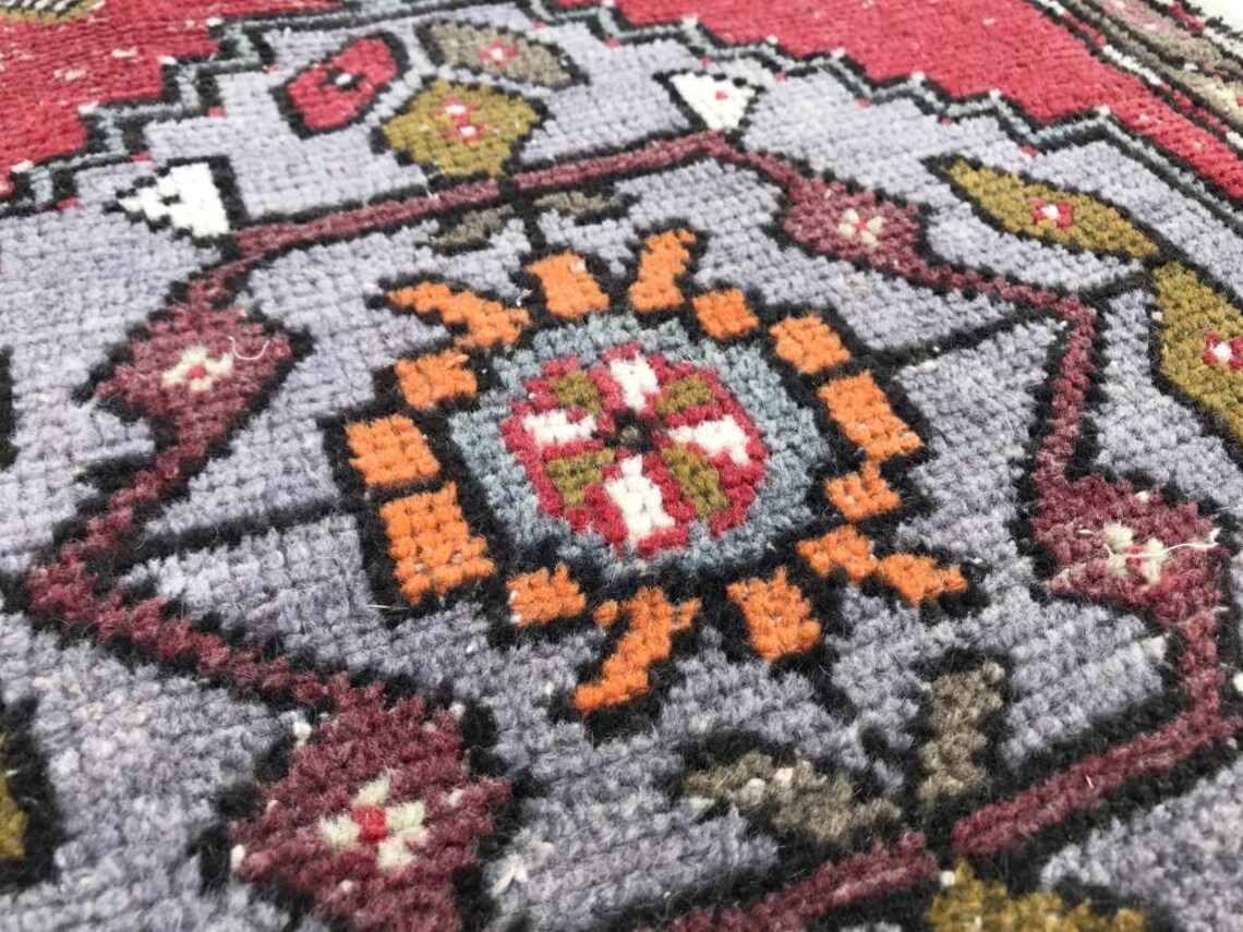 Small Oushak RugRug pillow handwoven rugarea rugwool | Etsy