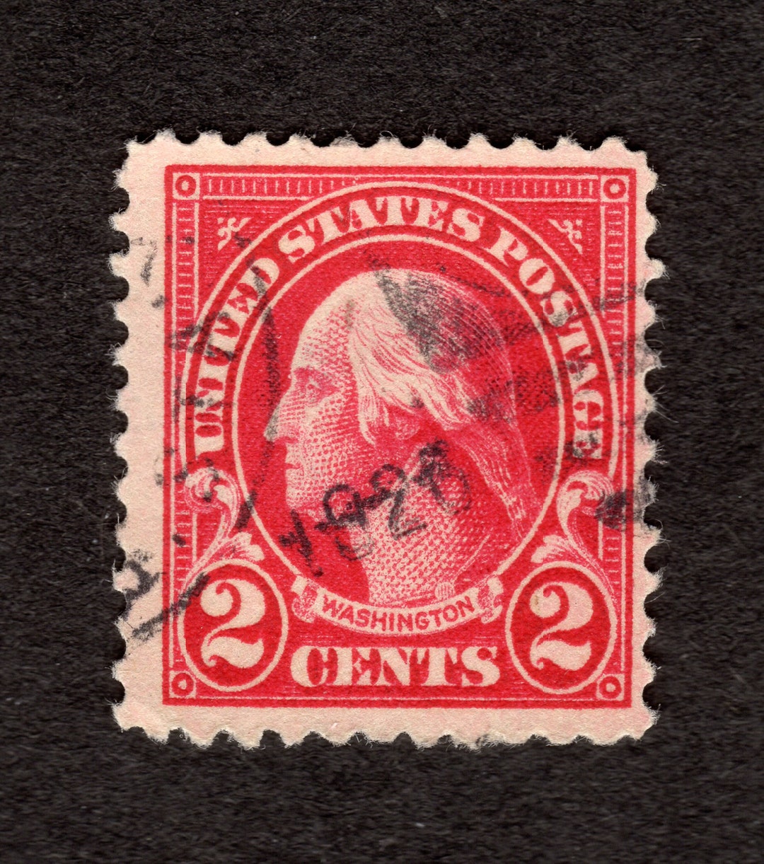 US Postage Stamp 2 Cent Washington Carmine Red Scott 554 Perf 11 us-postage-stamp-2-cent-washington-carmine-red-scott-554-perf-11