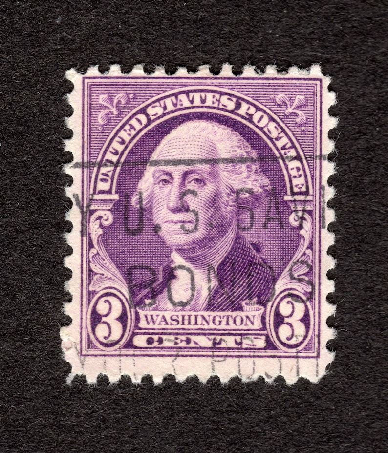 US Postage Stamp 3 Cent Washington Violet Facing Left 720 - Etsy Canada