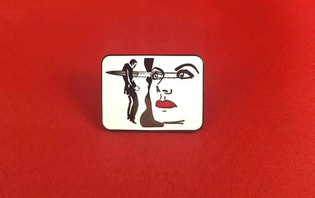 Death Stare Hard Enamel Pin - Etsy