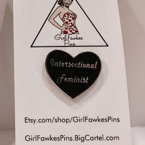 Intersectional Feminist Heart Enamel Pin - Etsy