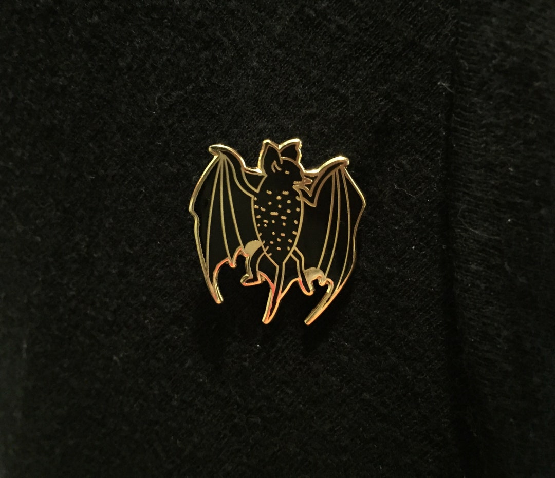 Batty Bat Enamel Pin Halloween Bram Stoker Dracula Goth - Etsy