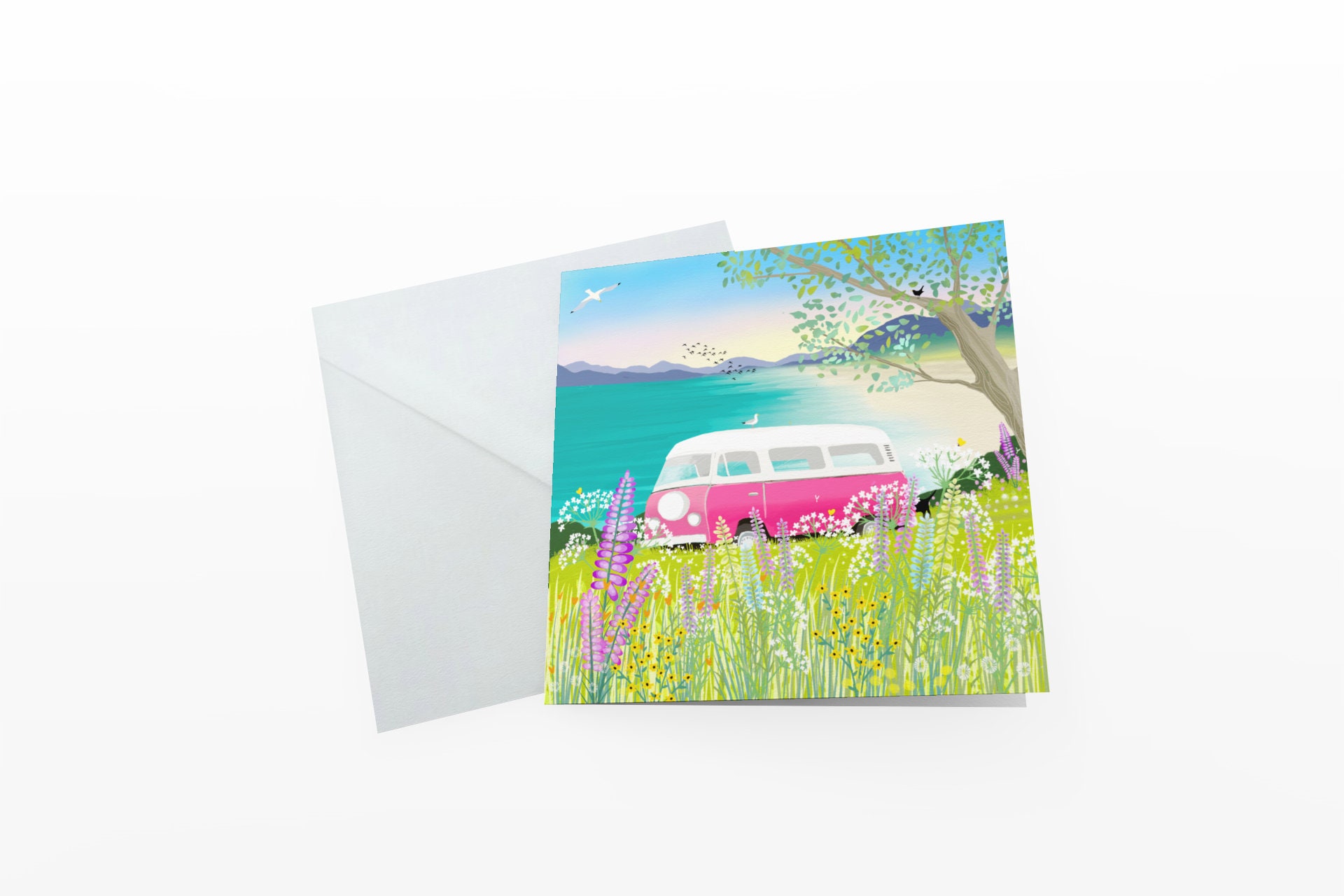 Staycation greetings card from an original painting by | Etsy