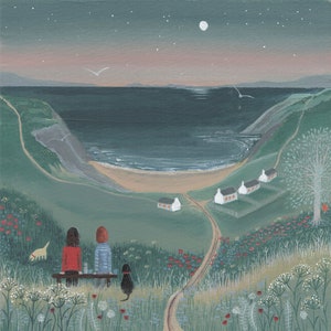 Dog Walk Art Print. Print Only or Framed. the End of the Day, Inspired ...