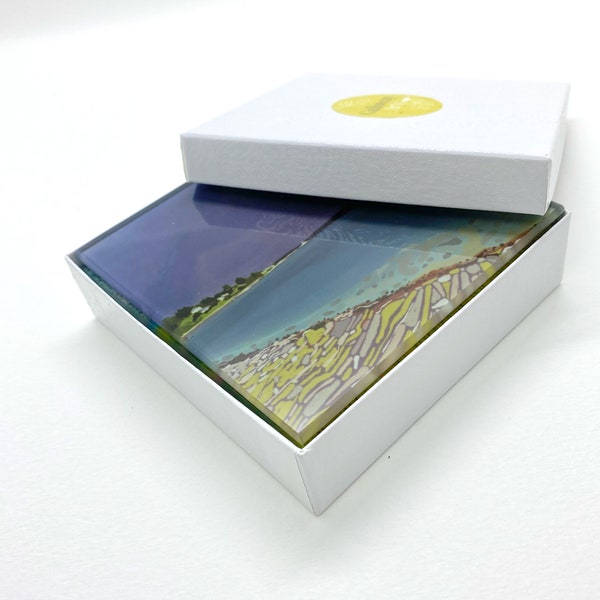 Fused Glass Coasters - Etsy