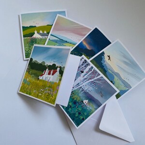 Notelets From Original Art. Pack of Six Notelet Cards Featuring ...