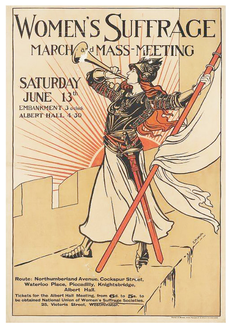 Women's Suffrage Vintage Poster Print Suffragette | Etsy