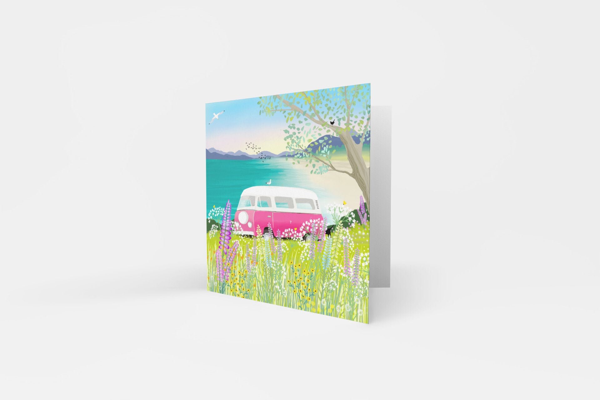 Staycation greetings card from an original painting by | Etsy