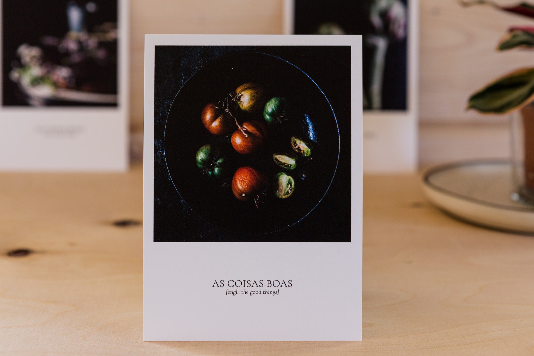 Postcard Set Dinner for Two Invitation for Dinner Moody Food - Etsy