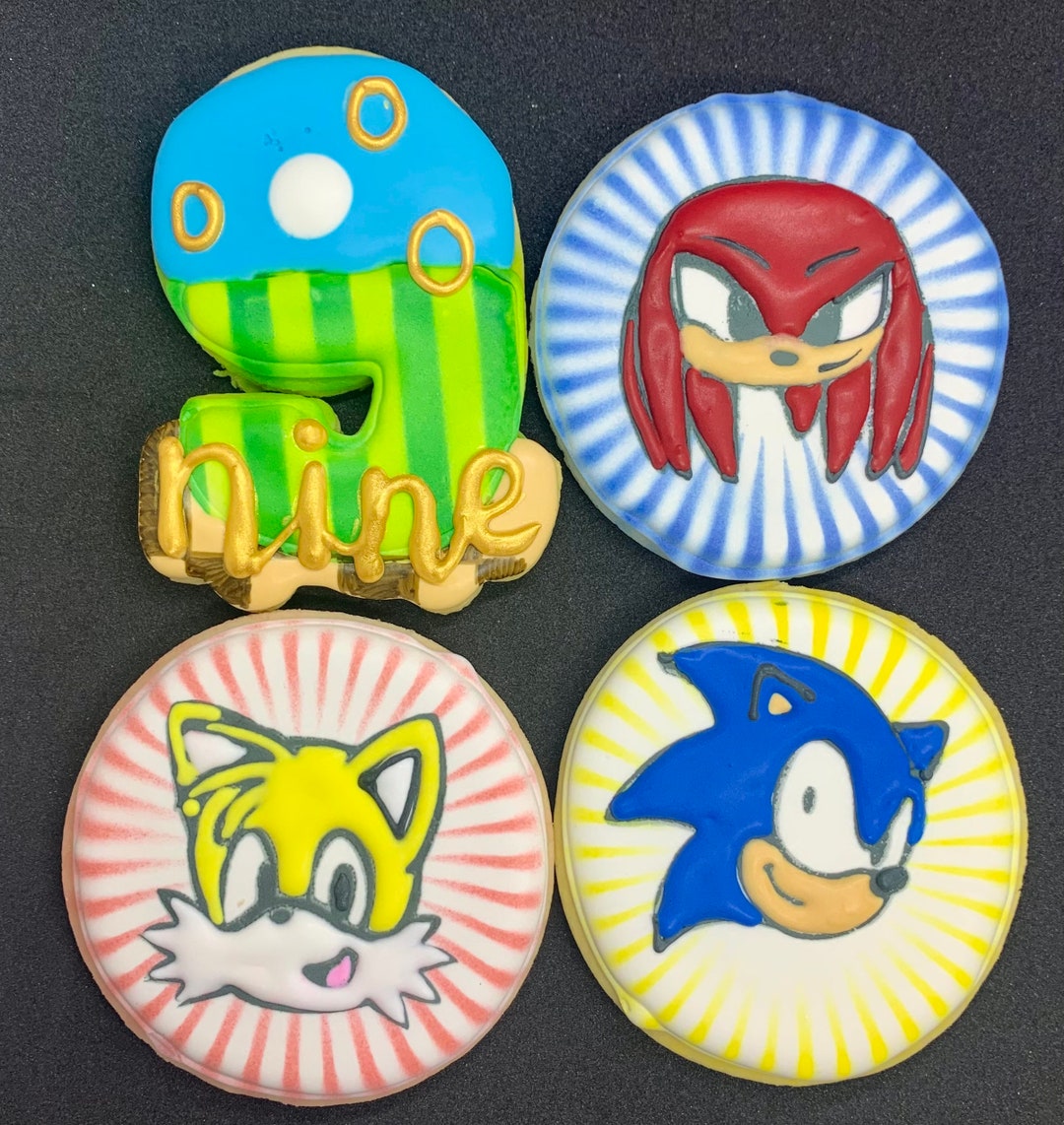 Sonic the Hedgehog and Friends Cookies - Etsy