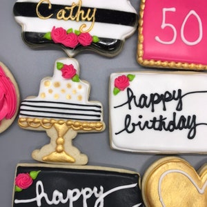 Kate Spade Themed Birthday Cookies - Etsy