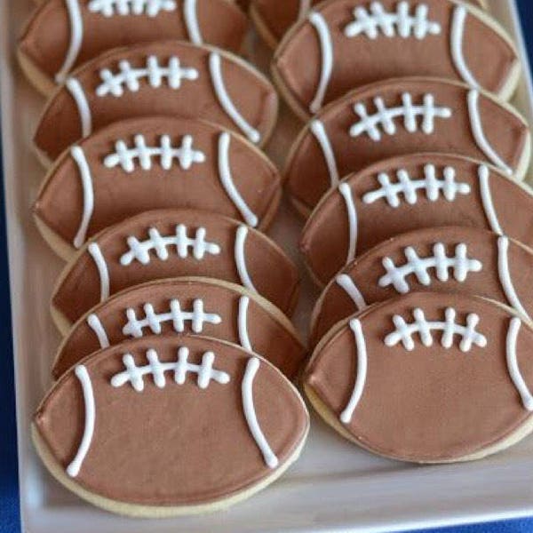 Home Baked Football Cookies - Etsy