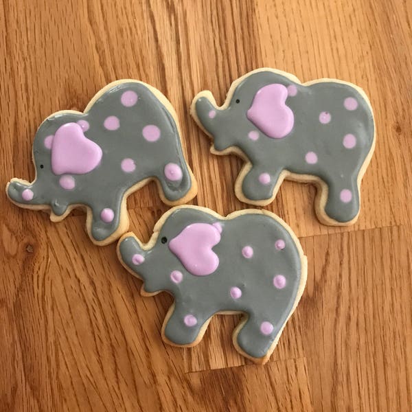 Elephant Cookies - Etsy