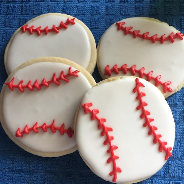 Baseball Cookies - Etsy