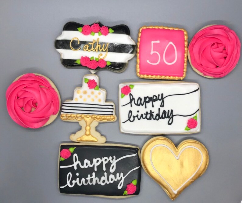 Kate Spade Themed Birthday Cookies - Etsy